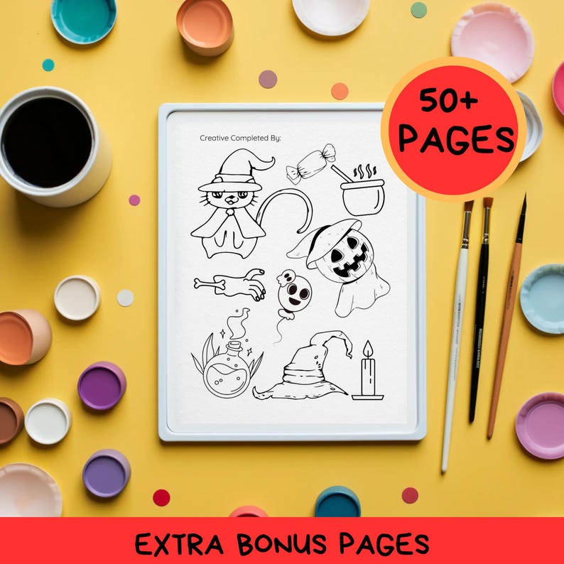 Spooky Haunted Scary Coloring Pages, Skeleton Ghost Zombie Witch Freaky ...