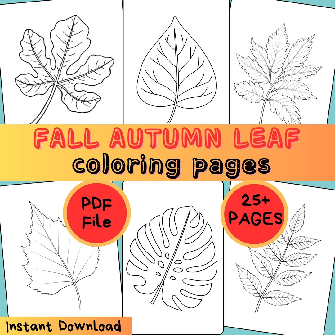 Fall Autumn Full Coloring Pages for All Ages Maple,ash,oak Tree ...