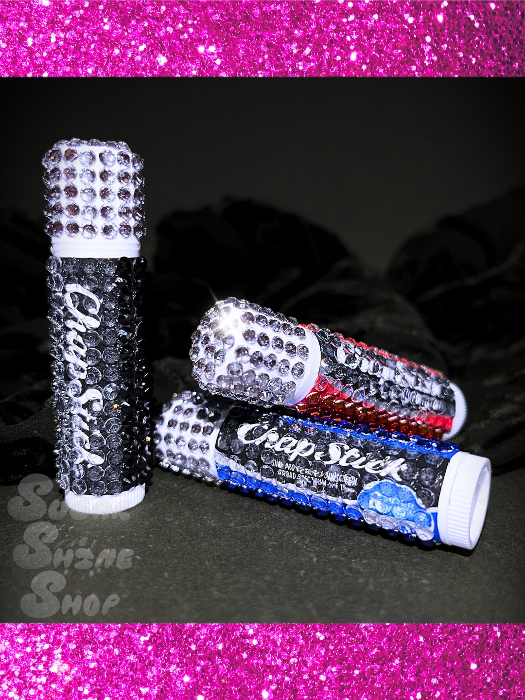 Handmade BLING Bedazzled Crystalized Lip Balm - Made to Order! - Etsy