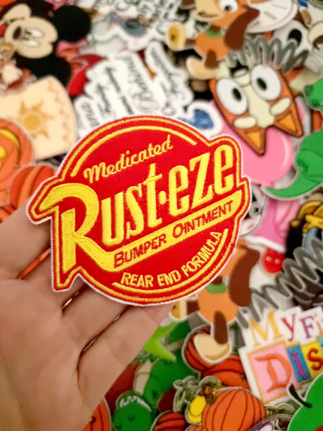 Cars Rustese Embroidered Patch Mator Lighting Mc Queen Iron or Stitch ...