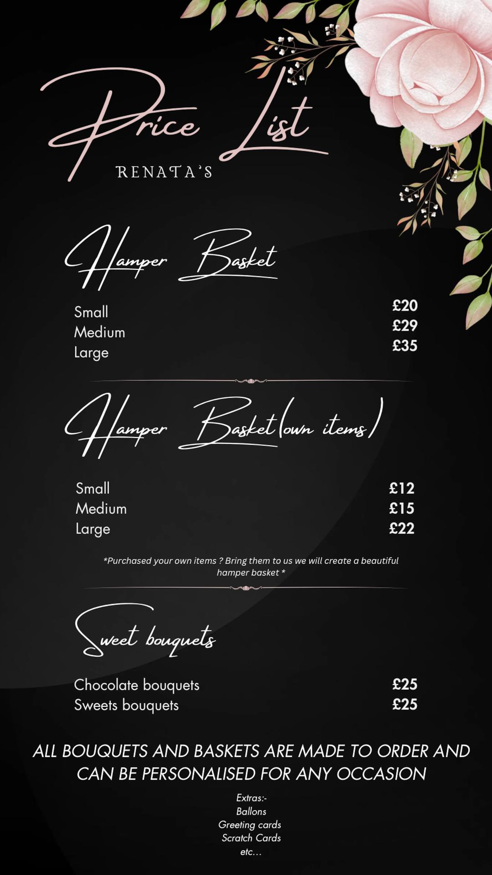 Price List Editable Template for Business Dark Pink Modern Digital ...