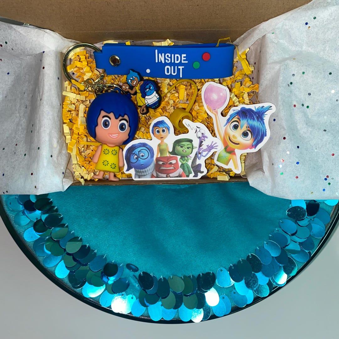 Inside Out 2 Joy Inspired Keychain, Tumbler Straw Cover & Inside Out ...