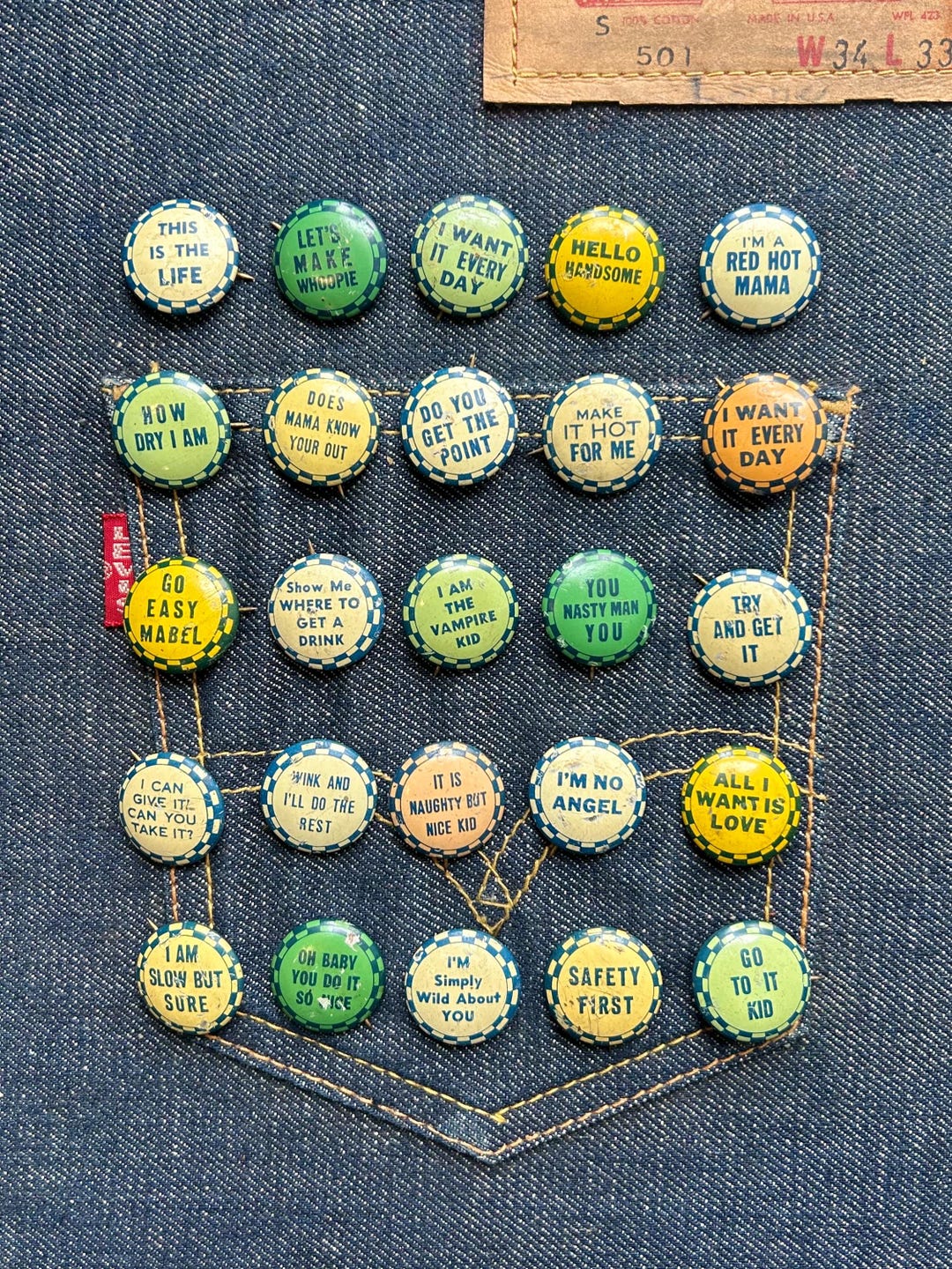 1940s Humor Buttons - Etsy