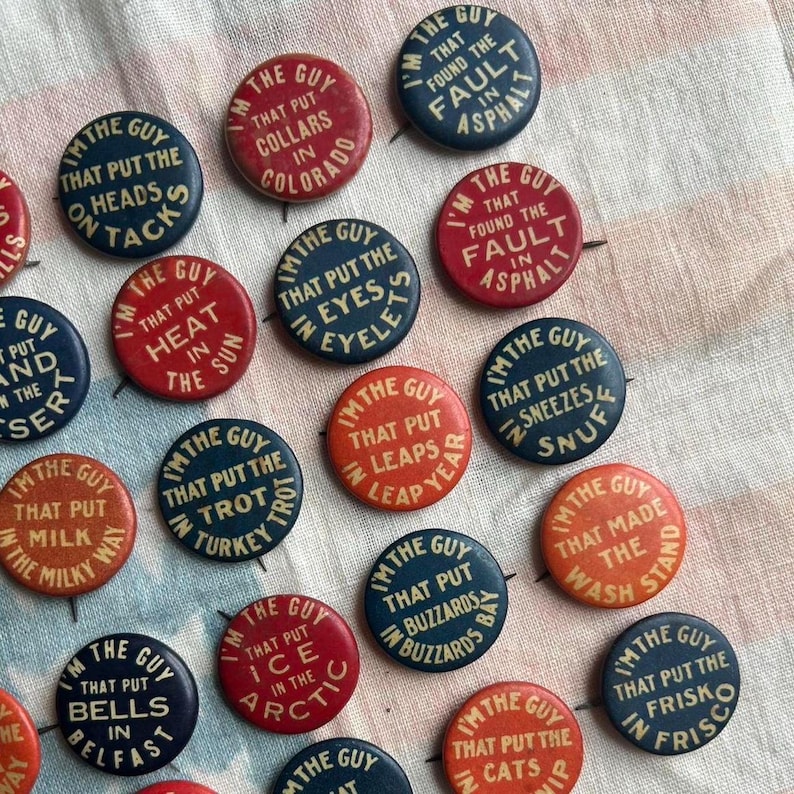 1910s I’m the Guy Pinback Buttons - Etsy