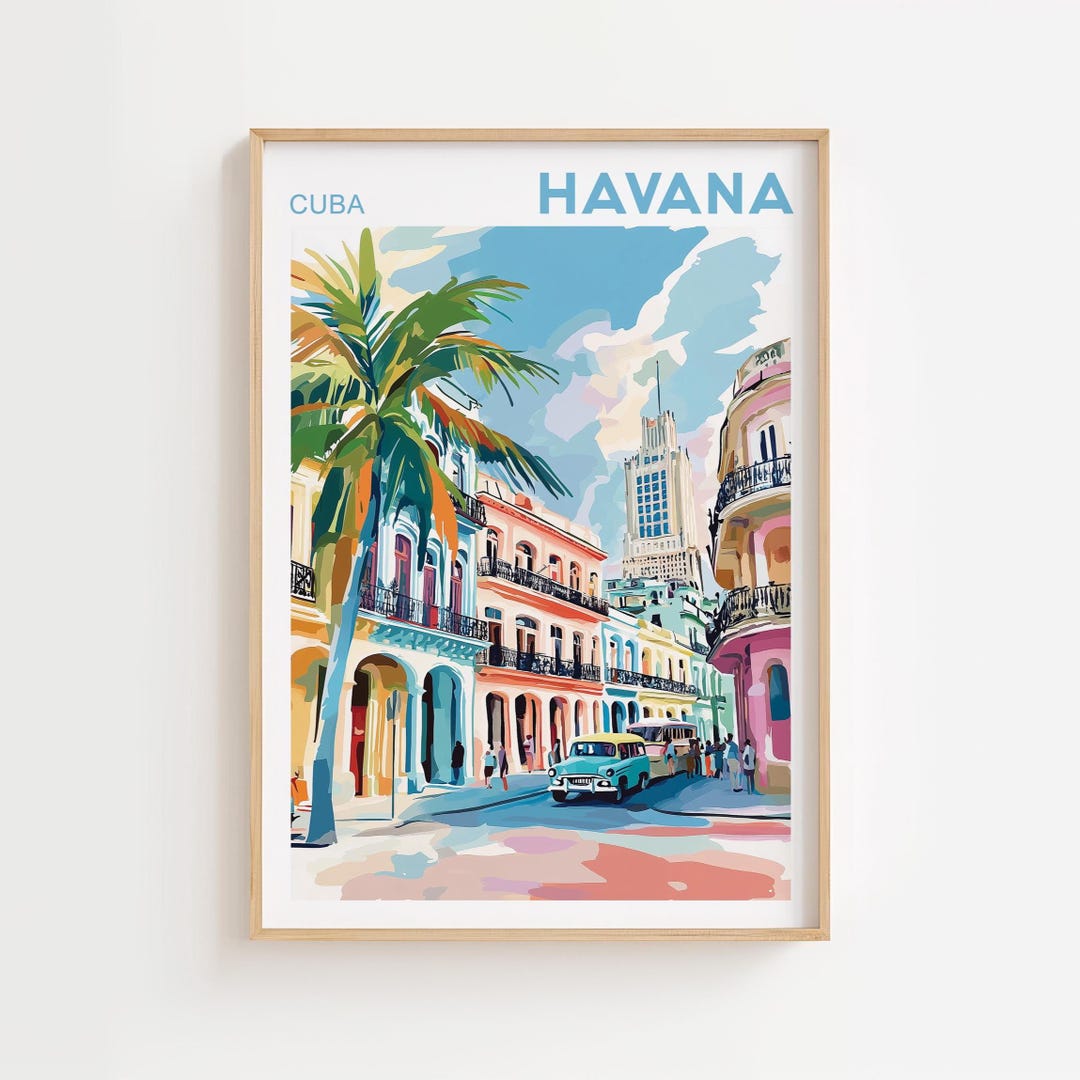 Havana Cuba, Cuba Art Print, Cuba Wall Art, Havana Art Print ...