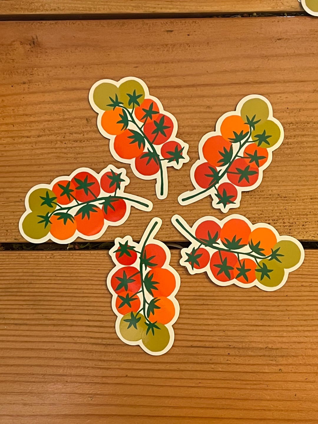 CHERRY TOMATOES Vinyl Sticker - Etsy
