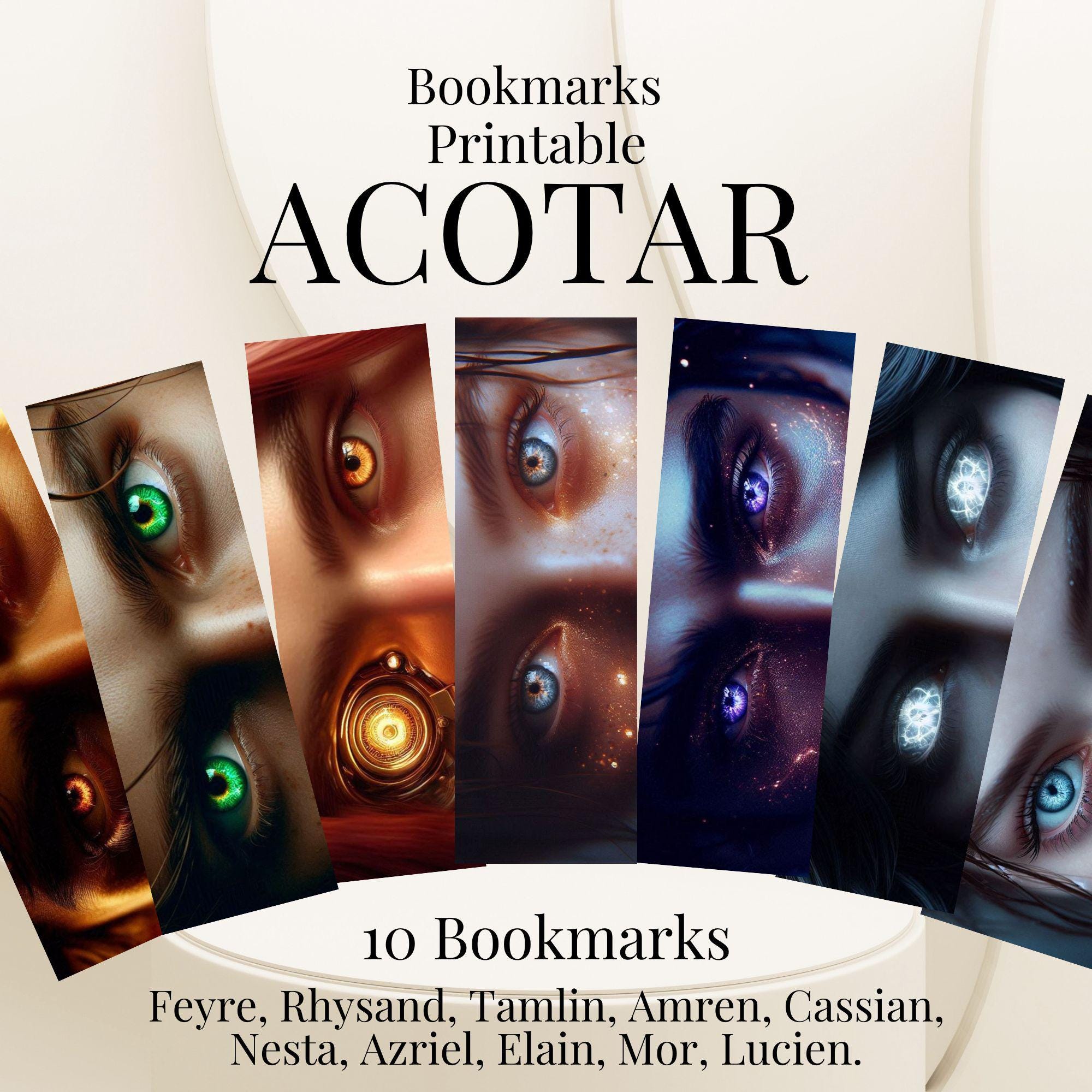 Acotar Printable Bookmarks, Acotar Gifts, Acotar Merch, Acotar ...