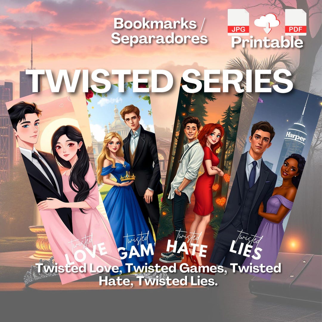 Twisted Series bookmarks Bookmarks de Twisted Love, Games, Hate y Lies ...