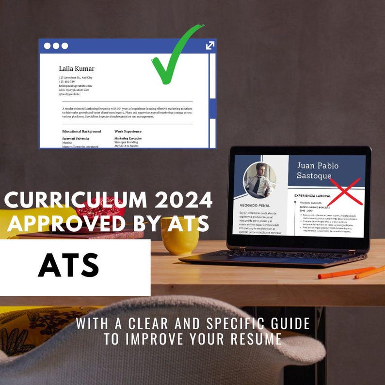ATS Resume Template 2024 Word, Google Docs - Etsy