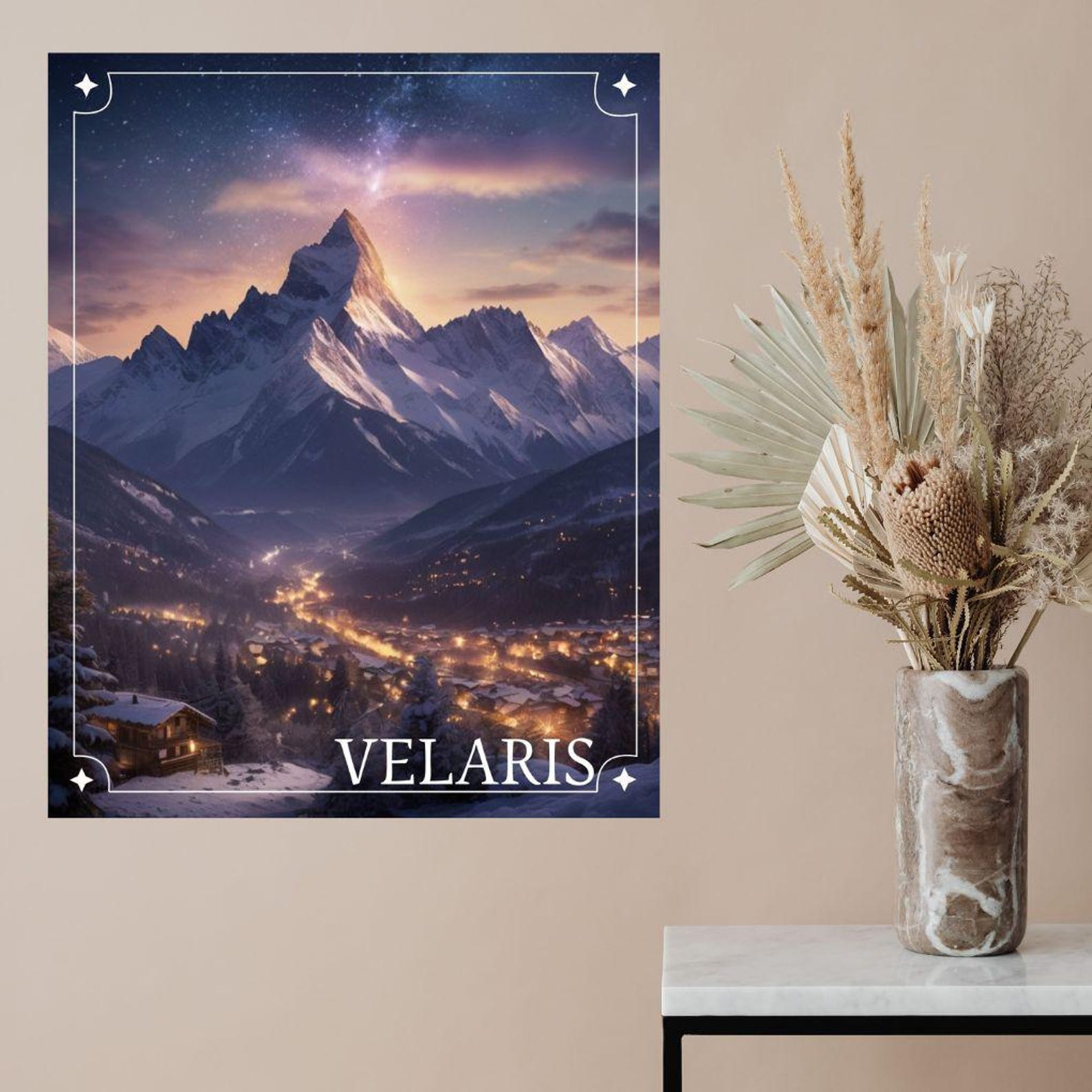 Velaris City Print/ Velaris ACOTAR Print/ Night Court Wall Art Sarah J ...