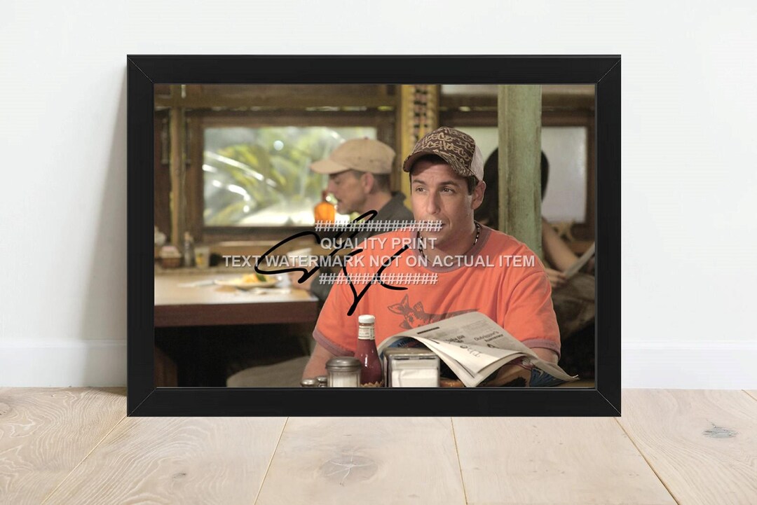 Adam Sandler Signed Printed Autograph Photo Framed Photo Print Framing ...
