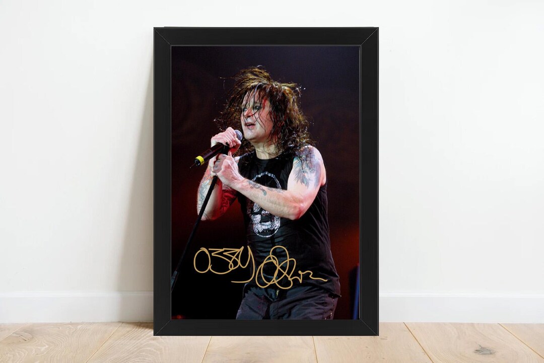 Ozzy Osbourne Signed Printed Autograph Photo Black Sabbath Framed Photo ...
