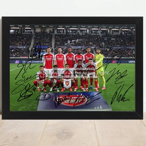 NEW Signed 24-25 Printed Autograph Photo Arsenal Framed Photo Framing ...