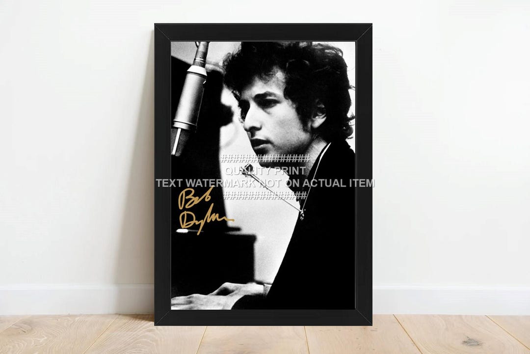 Bob Dylan Signed Printed Autograph Photo Framed Photo Print Framing ...