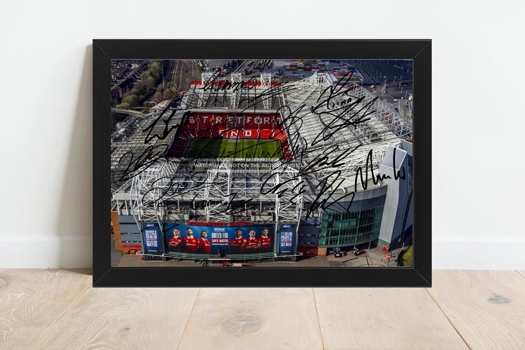 NEW Signed 24-25 Printed Autograph Photo Old Trafford Manchester United ...