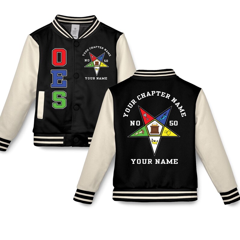 Custom Oes Varsity Jacket | Order of the Eastern Star Letterman Jacket ...
