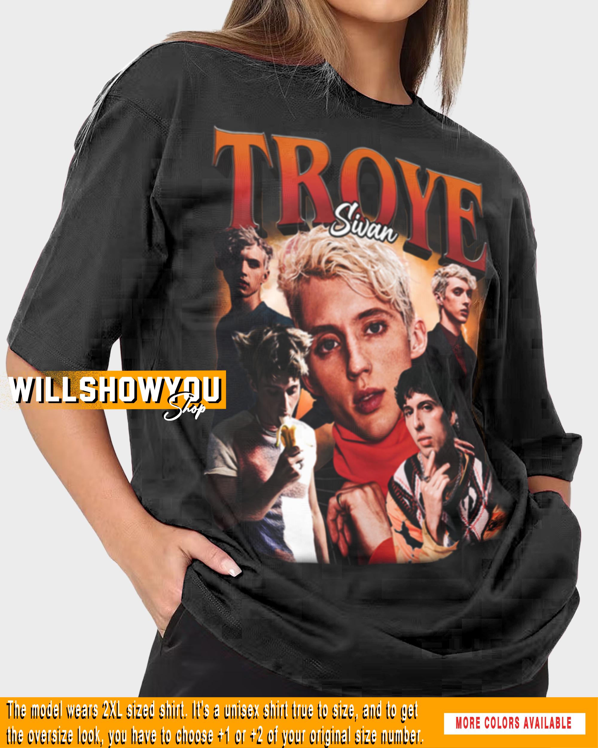 Limited Troye Sivan Shirt Singer Gift Graphic Tee Hiphop Rap T-shirt ...