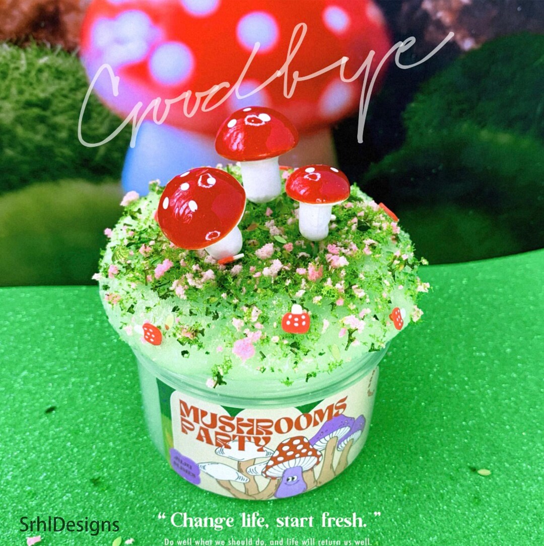 Red Mushroom Slime,crunchy Slime,green Slime,matcha Flavored Slime ...