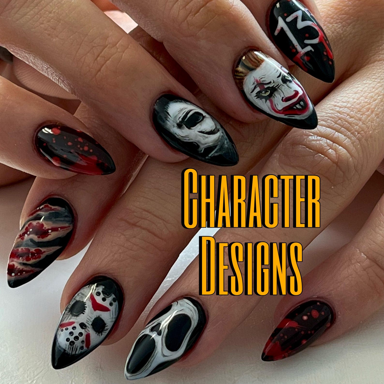 Custom Character / Realism Designs Press on Nails Set - Etsy
