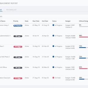 Power BI Project Management Report, Project Status, Tracking and Budget ...