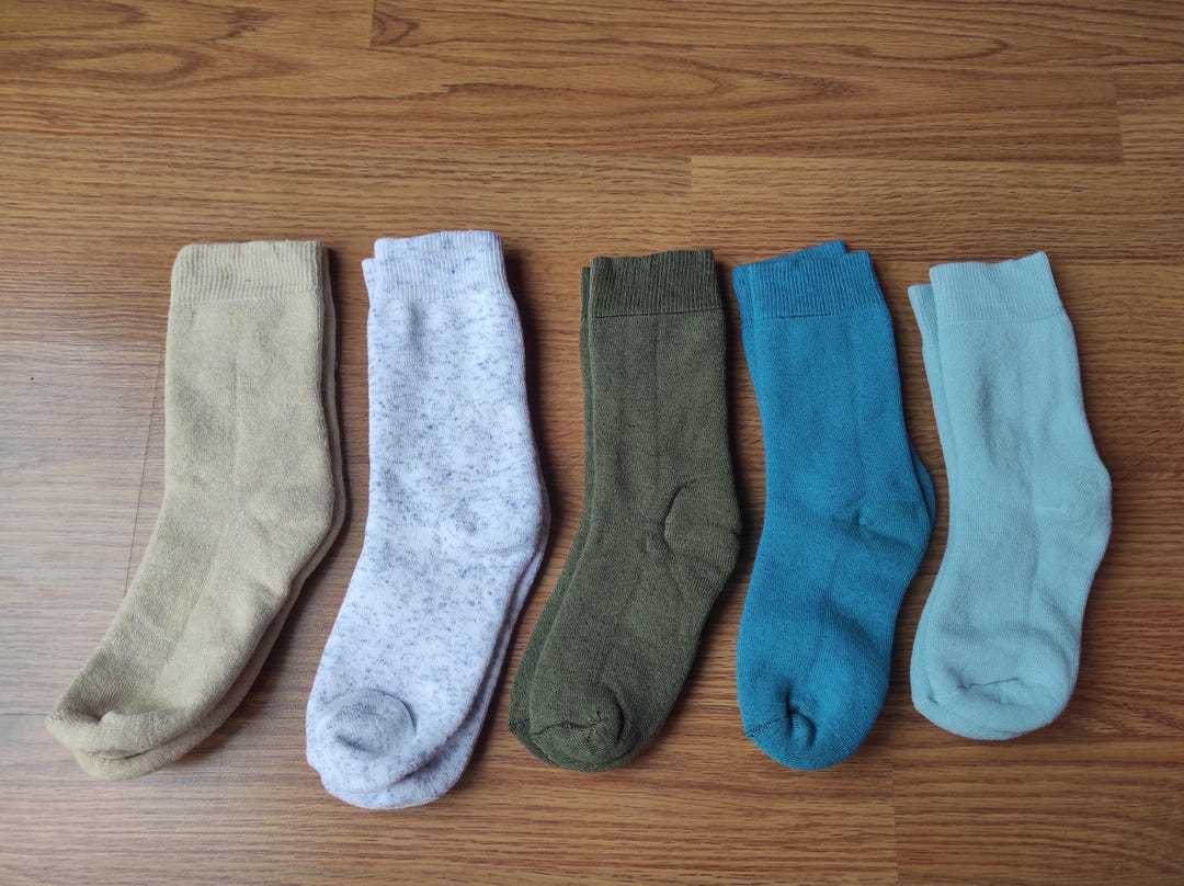 Childrens Socks 5-pair Set Of, Thick Winter Socks for Kids Ages 6-8 ...