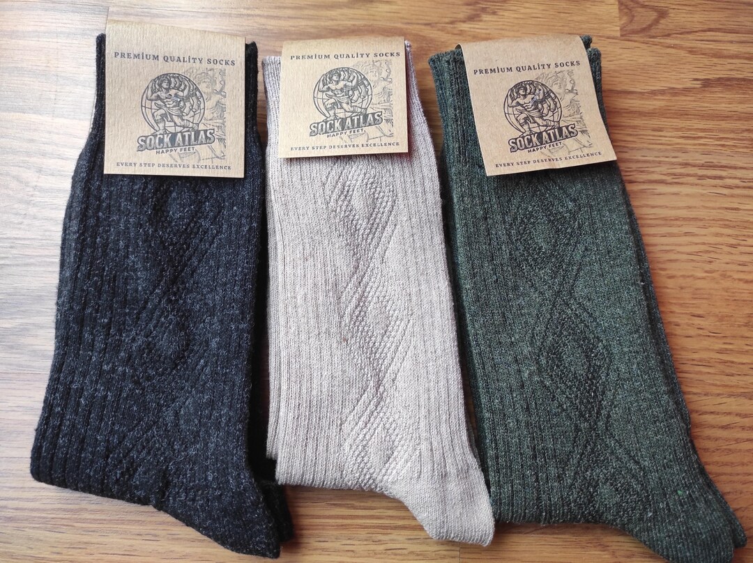 3 Pair Merino Wool Socks – Thick, Soft and Warm Socks,socks for Women ...