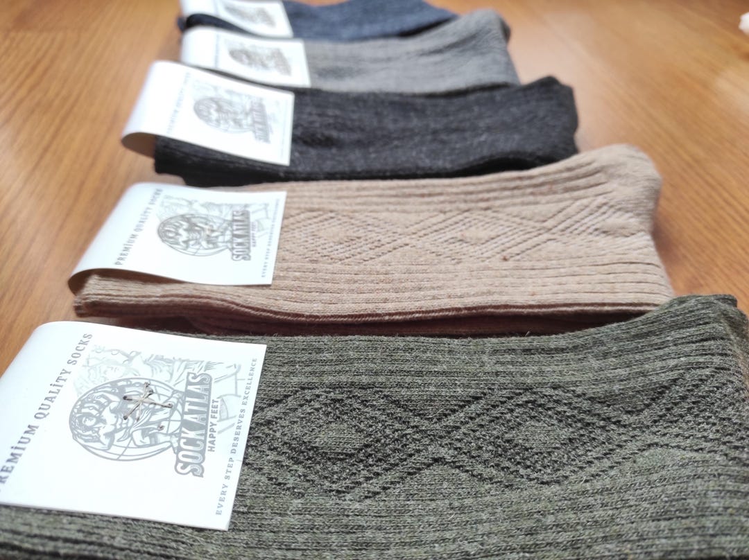 5-pair Set of Merino Wool Socks for Men High-quality, Comfortable and ...