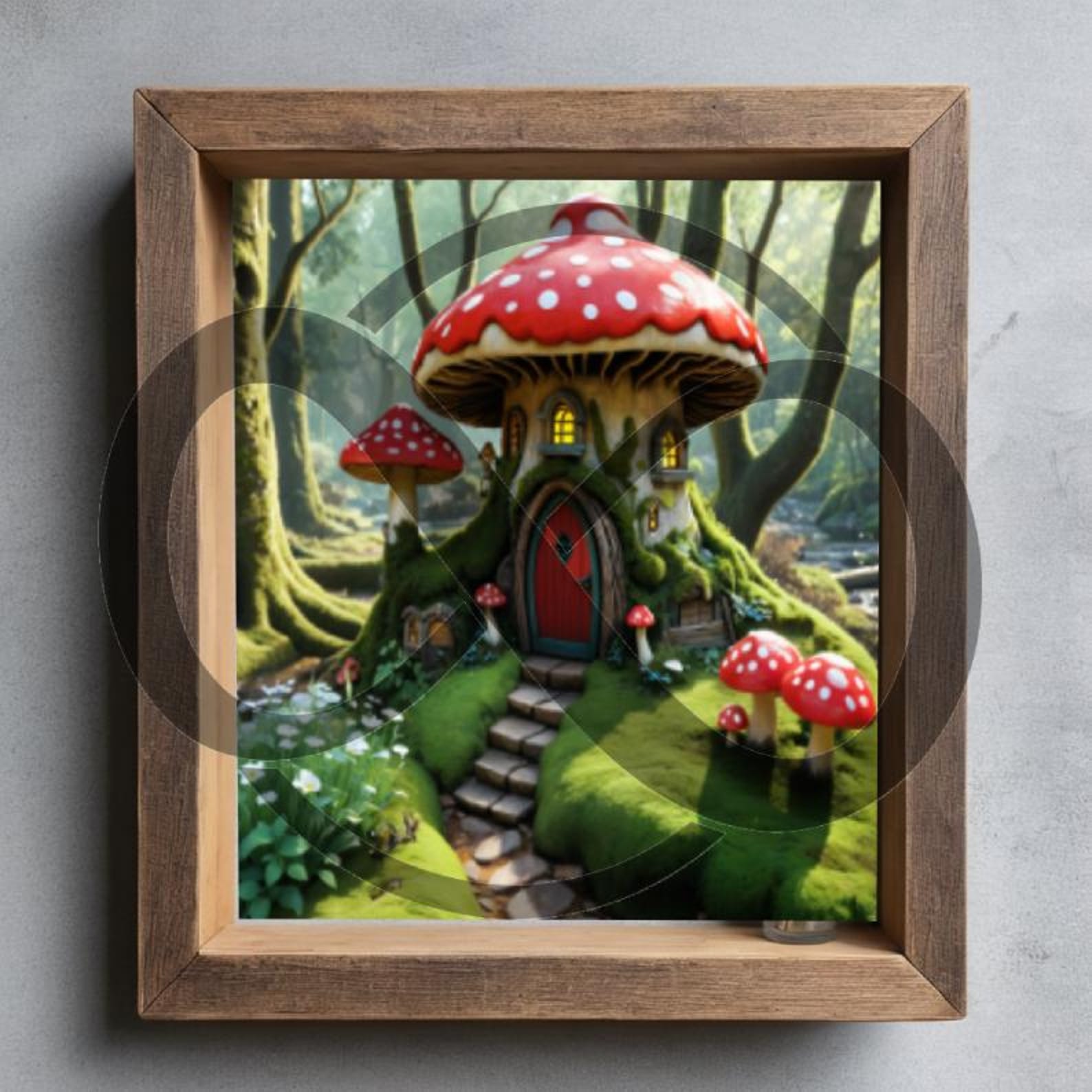 A Toadstool Dwelling- Mushroom House, Magical Forest Perfect for Adding ...