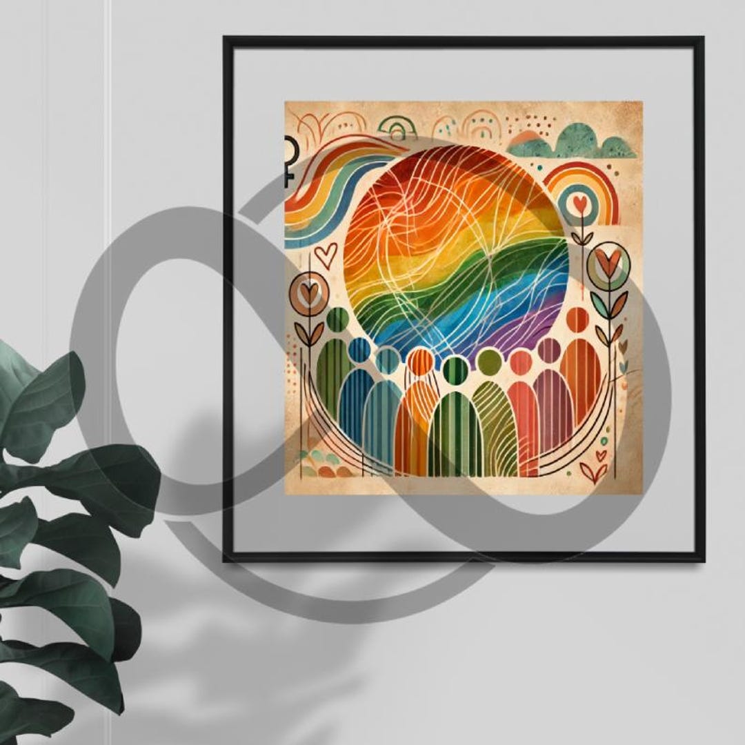 Ally Pride - Celebrate Unity and LGBTQ+ Pride With This Vibrant Boho ...