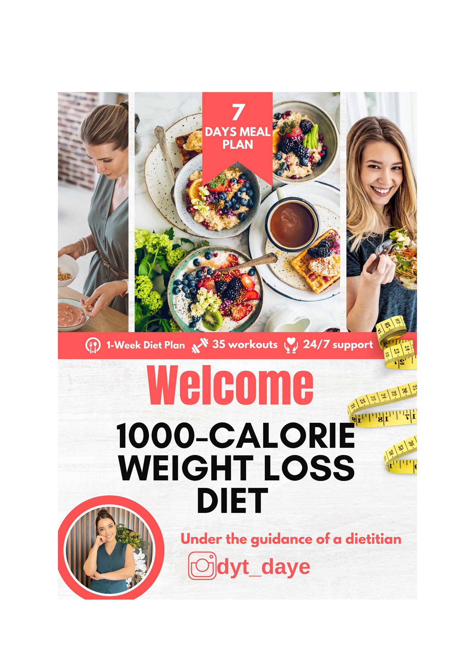 Diet List | 1000 Calorie Meal Plan for Weight Loss| Health Coach | Lose ...