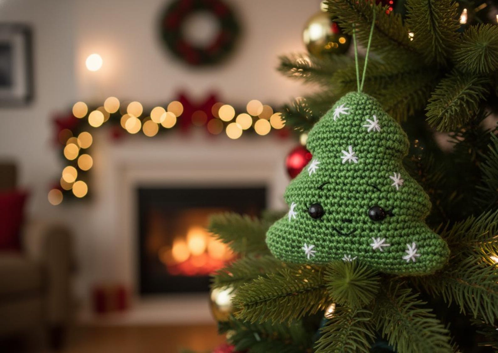 Crochet Christmas Ornament Pattern Set | Santa, Reindeer & Tree | Easy ...