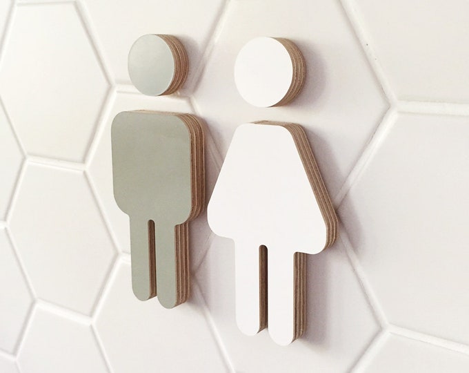 Decor Bathroom Sign, Small Plywood - Sage Green/black/white - Etsy