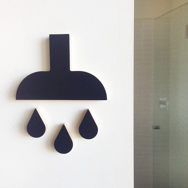 Bathroom Shower Sign - Etsy