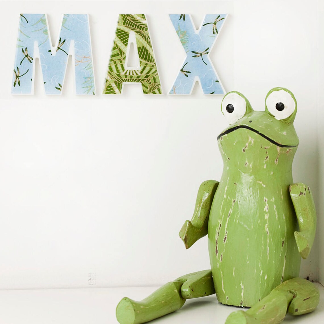 Decorative Letters for Kid's Room Green/light Blue - Etsy