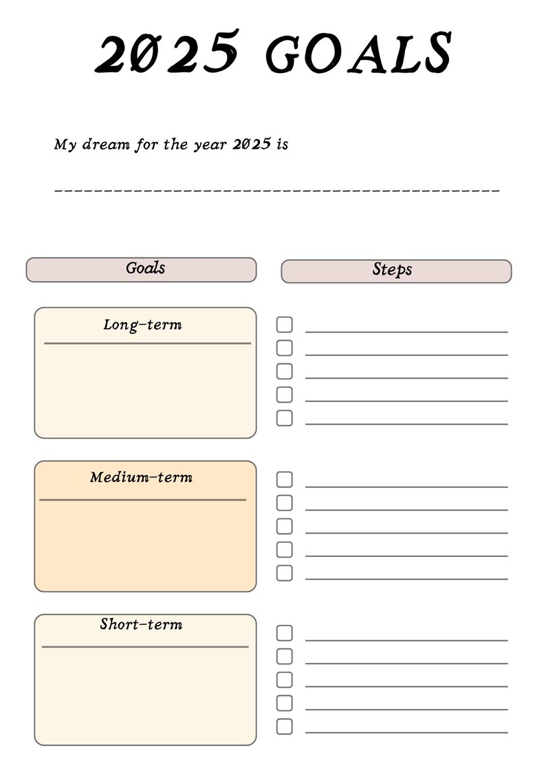 2025 Level up Planner 77-page Manifestation Journal Goal Setting ...