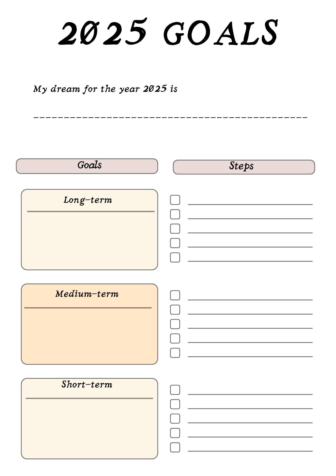 2025 Level up Planner 77-page Manifestation Journal Goal Setting ...