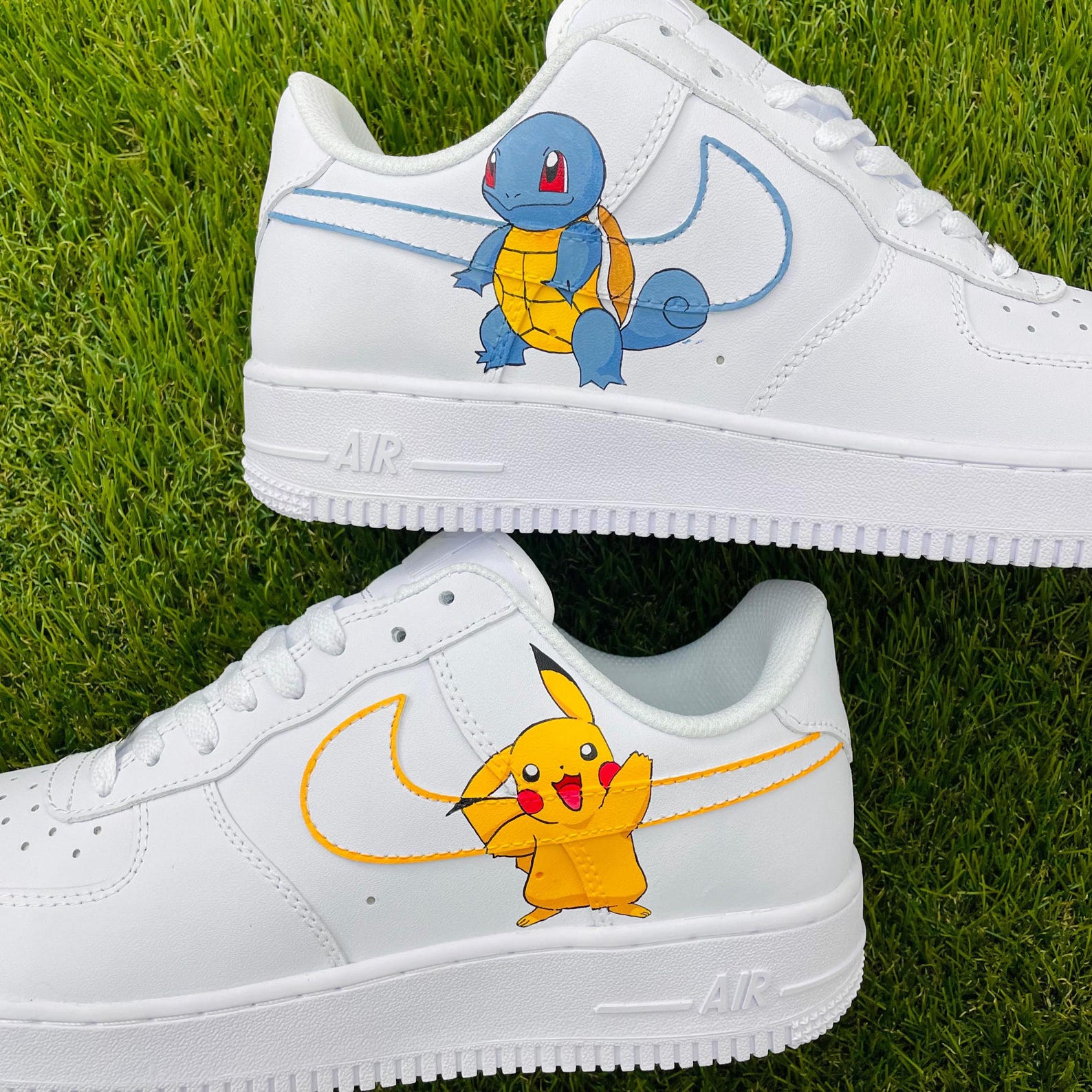 Pokemon Air Force 1 Custom Hand Painted Pikachu, Personalized Gift for ...