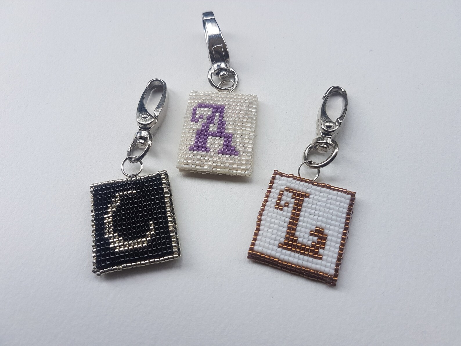 Beaded Key Fob, Alphabet Key Fob, Flag Key Fob, Football Fan Fob ...