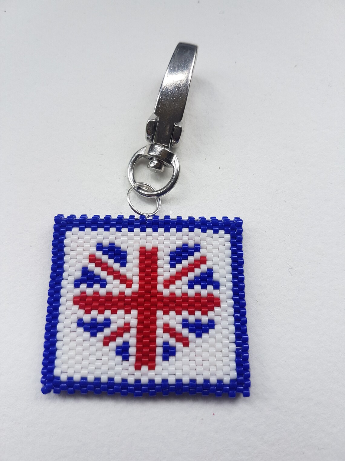 Beaded Key Fob, Alphabet Key Fob, Flag Key Fob, Football Fan Fob ...
