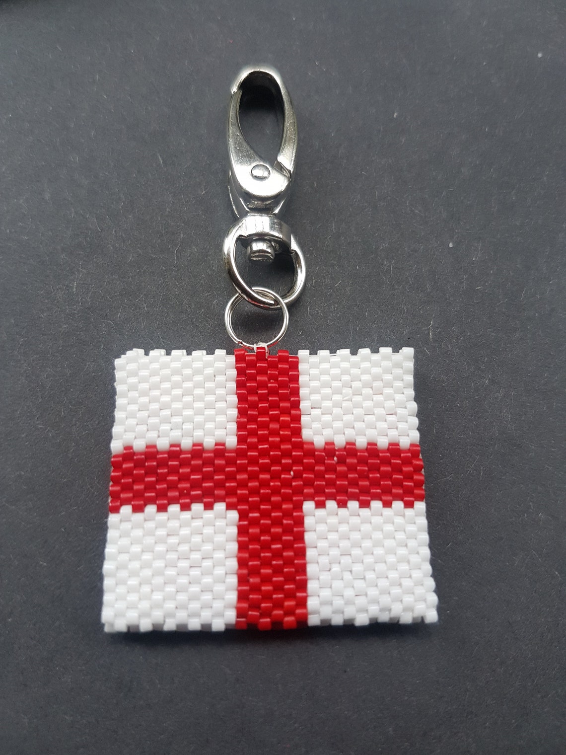 Beaded Key Fob, Alphabet Key Fob, Flag Key Fob, Football Fan Fob ...