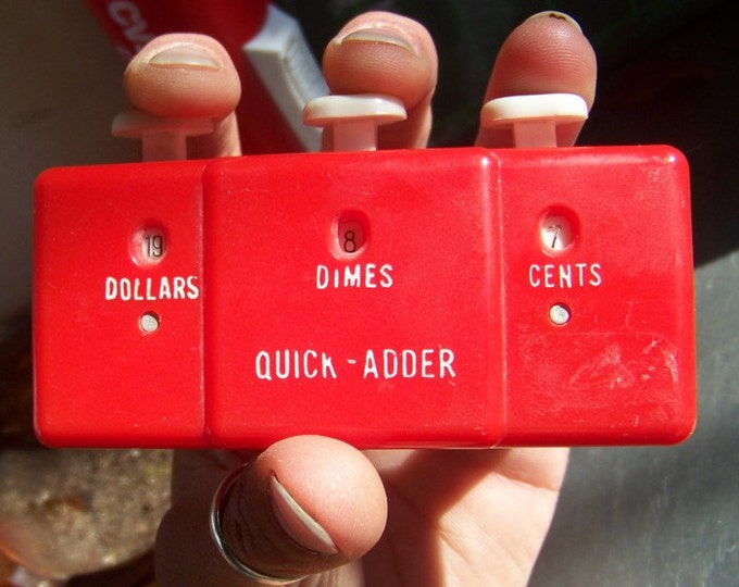 Vintage Plastic Quick Adder Calculator - Etsy