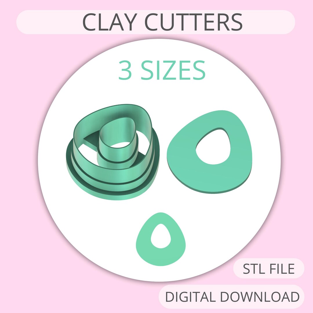 Polymer Clay Cutter / Shapes / STL FILE / 3 Sizes - Etsy UK