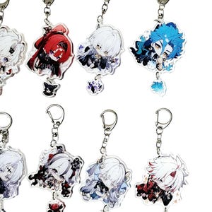 Wuthering Waves Wuwa Characters Hanging Acrylic Keychain Collection ...
