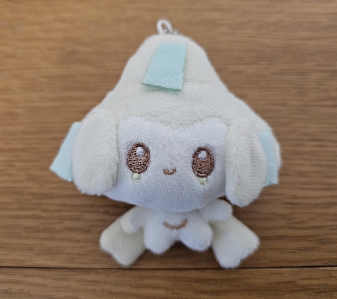 Jirachi Pokemon Plush Ball Chain Keychain Small Fan-made - Etsy