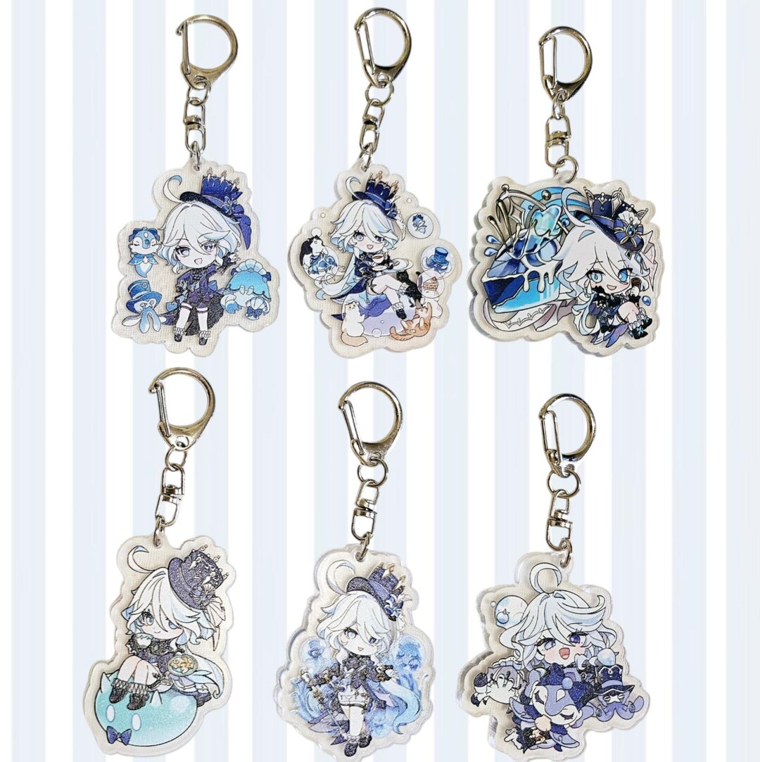 Genshin Impact Furina Acrylic Keychains Collection Diffrent Designs - Etsy