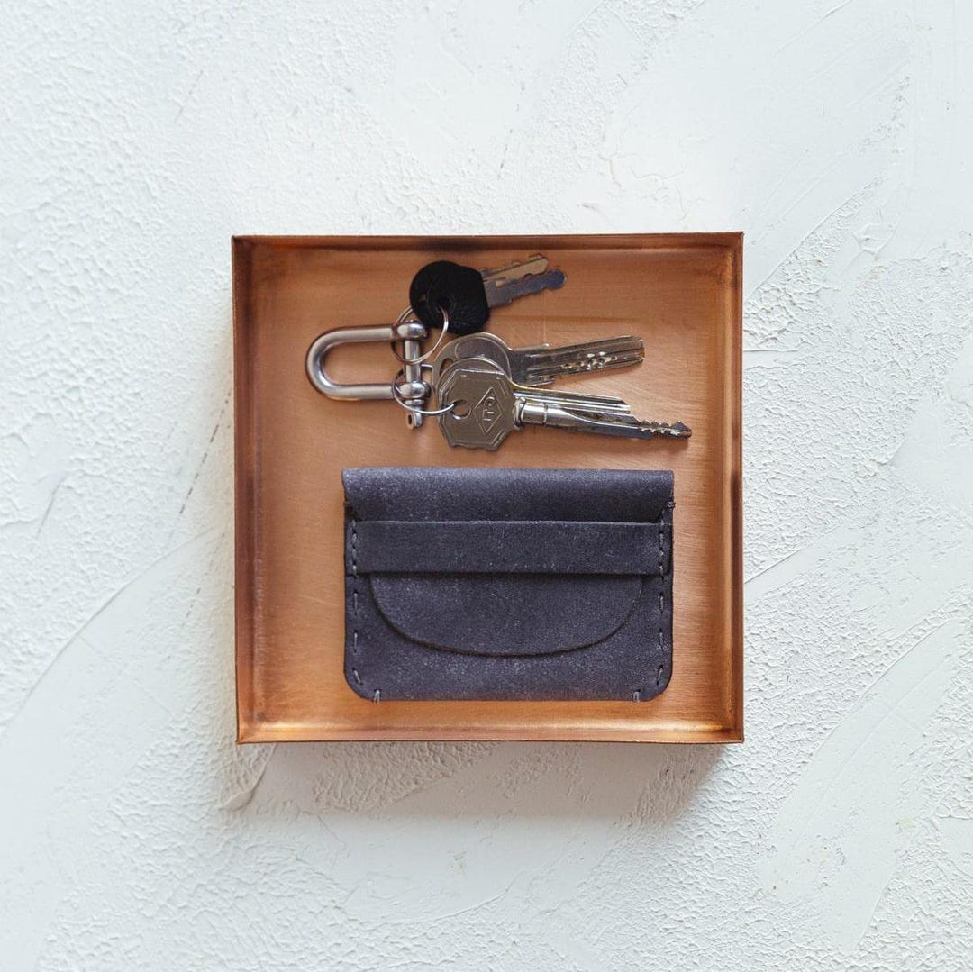 Handcrafted Copper Valet Tray – Elegant Organizer for Keys, Wallets ...