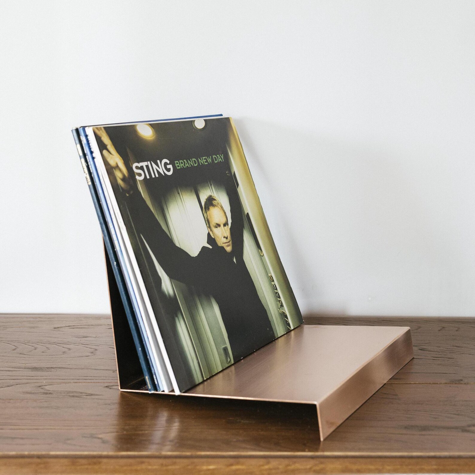 Heavy Duty Solid Copper Book & Vinyl Record Stand - Handmade Copper ...