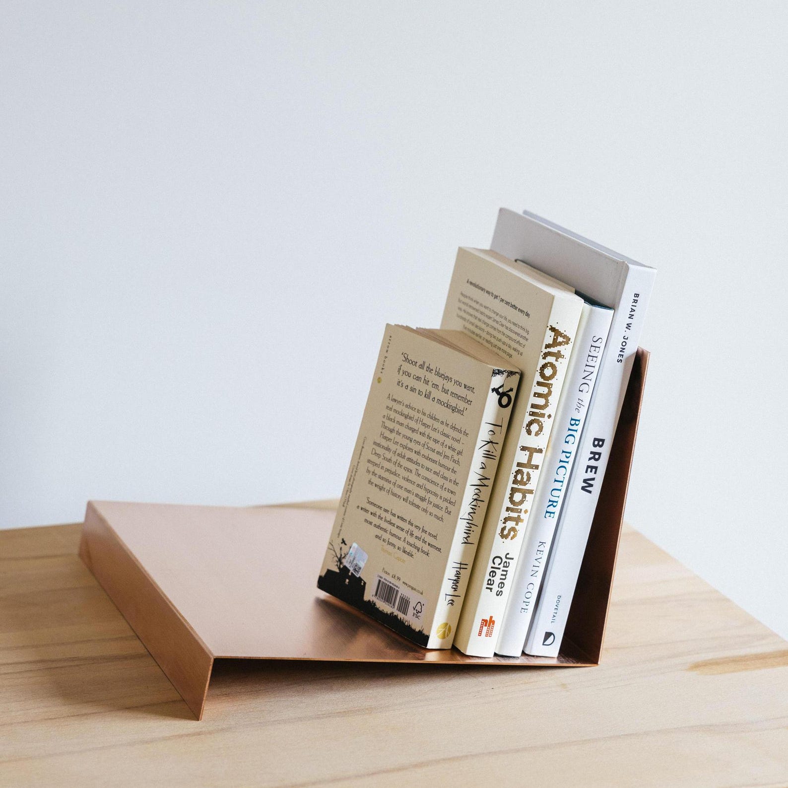 Heavy Duty Solid Copper Book & Vinyl Record Stand - Handmade Copper ...