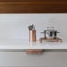 Brushed Copper Finger Pull Handles | Solid Copper Cabinet Handle - Etsy
