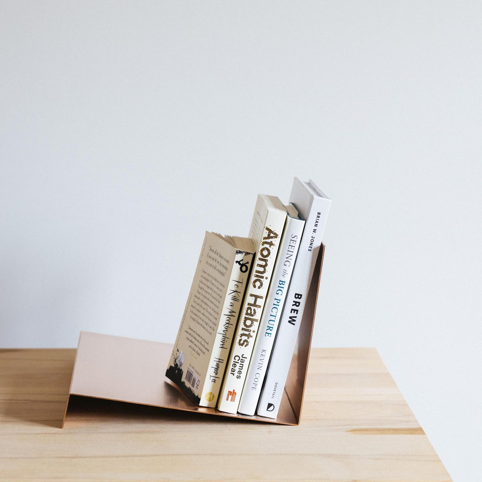Heavy Duty Solid Copper Book & Vinyl Record Stand - Handmade Copper ...